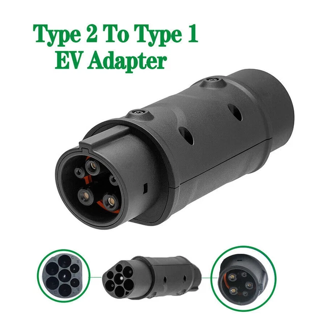 ELECTRIC VEHICLE EV Charger Connector IEC 62196 Socket Type 2 To 1 EVSE ...