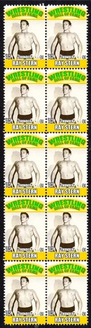 RAY STERN WRESTLING Hall Of Fame Inductee Strip Of 10 Mint Stamps EUR 5 ...