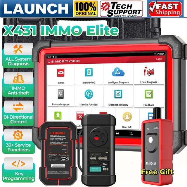 LAUNCH X431 IMMO Elite X-Prog3 Key Programming Bidirectional Diagnostic ...