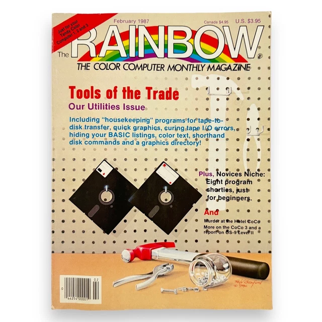 TANDY THE RAINBOW : The Color Computer Magazine February 1987 Vol. VI ...