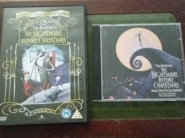 TIM BURTONS THE Nightmare Before Christmas Special Edtion DVD & CD ...