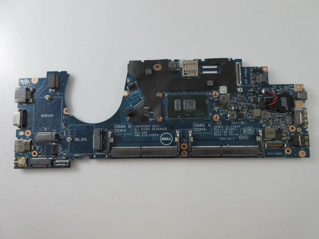 SCHEDA BASE DELL Latitude 5290 DDM60 LA-F391P Rev:1.0 i5-7300U Original ...
