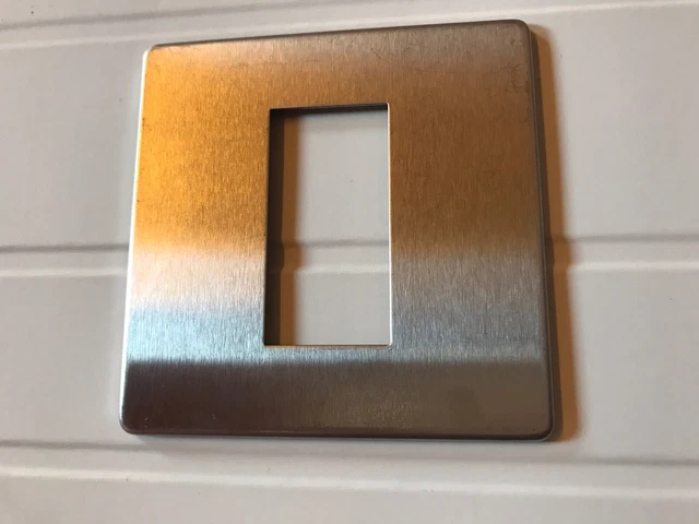 LIGHTWAVE RF SWITCH Socket Plate Cover 1-Gang SS Stainless Steel £4.99 ...