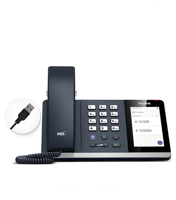 YEALINK MP50 USB Phone Handset Microsoft Teams Phone, Built in ...