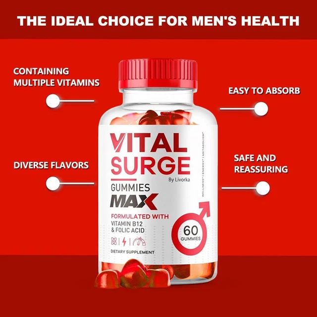 VITAL SURGE MALE Gummies 60x Vital Surge Testo Support Gummys ...