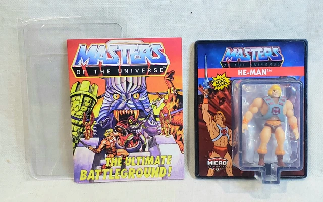WORLD'S SMALLEST|MOTU HE-MAN|MICRO FIGURE & COMIC LOT|MASTERS OF THE ...