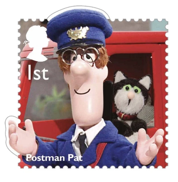 1 X POSTMAN Pat and Jess shaped UNused GB 1st Class Mint mnh Postage ...