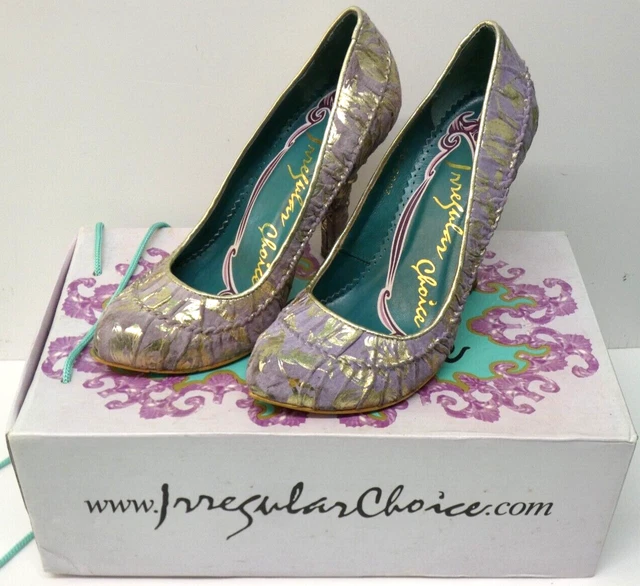 IRREGULAR CHOICE CORTESAN Floral Heels Shoes UK Size 4 / EU 37 USED ...