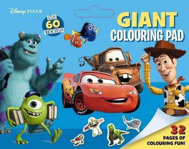 PIXAR: GIANT COLOURING Pad (Disney-Pixar) by Varian Johnson (English ...