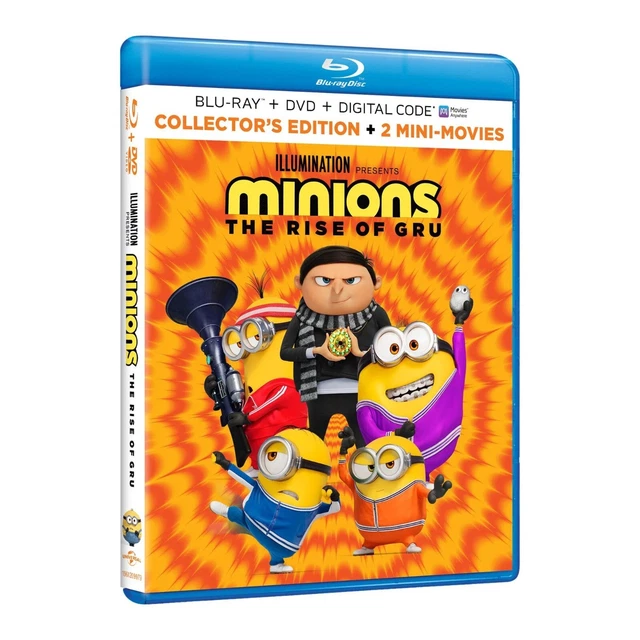 MINIONS: THE RISE of Gru Collector's Edition BLU RAY +DVD +DIGITAL ...