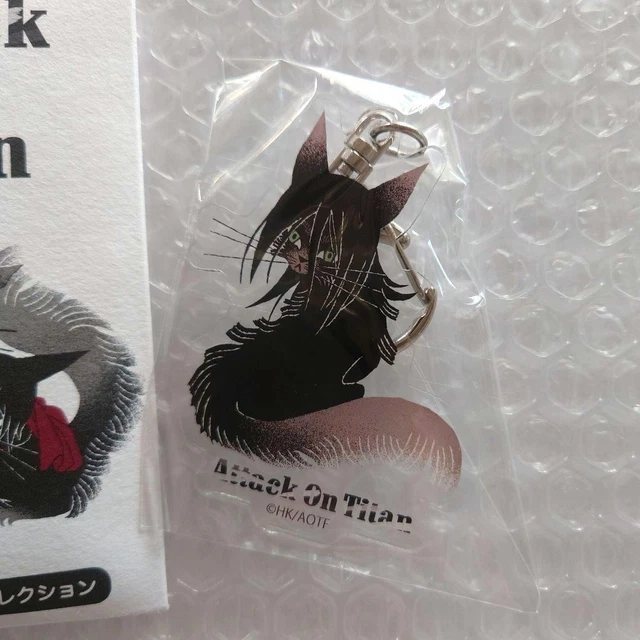 ATTACK TITAN BLACK Cat DeAcrylic Key ChaEren Cat 5n EUR 71,50 - PicClick IT