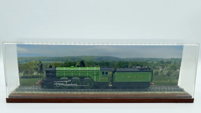 1:87 SCALE HO Gauge Diorama Locomotive Train Model Railway Display Case ...