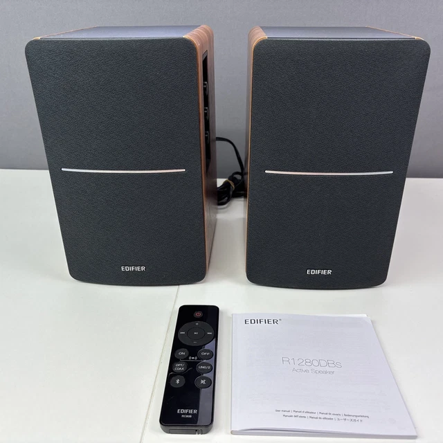 EDIFIER R1280DB BOOKSHELF Speakers , Brown & Black ( Read Description ...