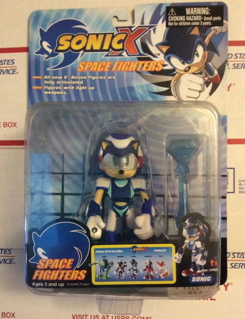 SONIC THE HEDGEHOG Sonic X SPACE FIGHTERS Sonic Toy Island Figure RARE ...