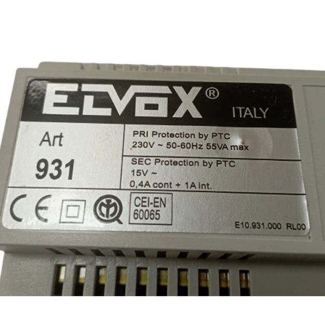 ALIMENTATORE CITOFONICO ELVOX Art.931 EUR 120,00 - PicClick IT