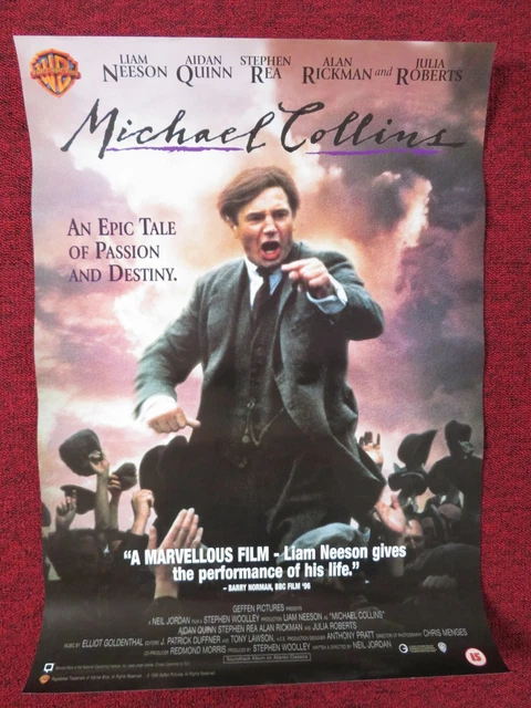 MICHAEL COLLINS VHS Video Poster Liam Neeson Aidan Quinn 1996 £12.95 ...