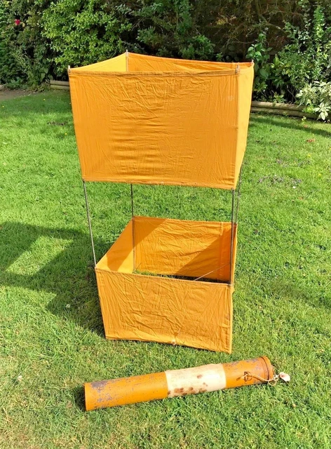 WW2 RAF GIBSON Girl Survival Dinghy Kite In Original Metal Case £85.00 ...