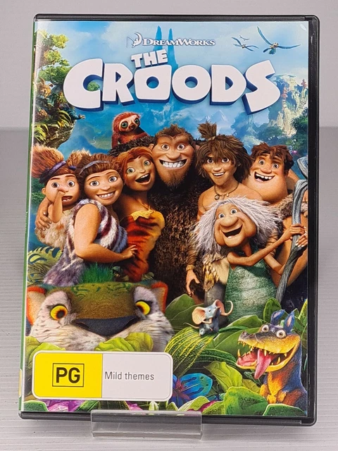 THE CROODS DVD dreamworks family animation Nicolas Cage Emma Stone Ryan ...