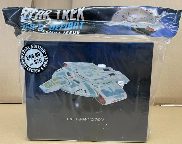 STAR TREK EAGLEMOSS Official Starships U.S.S. Defiant NX-74205 XL ...