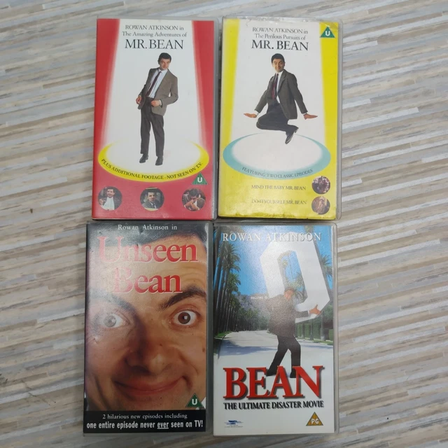 4 X MR Bean VHS Videotapes The Complete Mr Bean Vol 1 Unseen Bean Movie ...