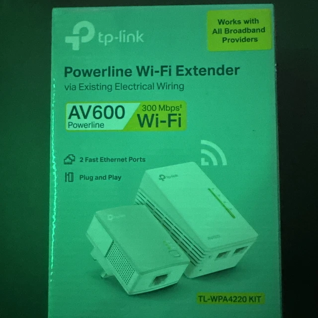 TP-LINK AV600 POWERLINE Adapter Wi-Fi Kit, Wi-Fi Booster/Hotspot ...