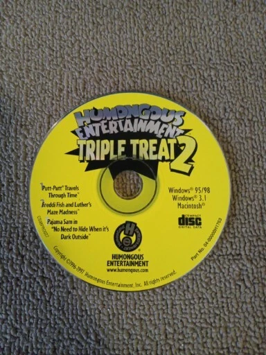 HUMONGOUS ENTERTAINMENT TRIPLE Treat 2 PC (Windows/Mac) CD-Rom Disc ...