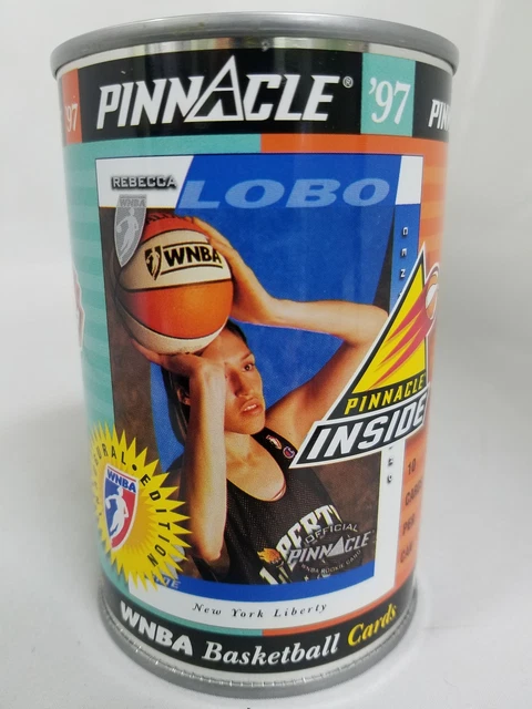 1997 PINNACLE INSIDE WNBA Cans #10 Rebecca Lobo OUVERT, BOÎTE VIDE ...