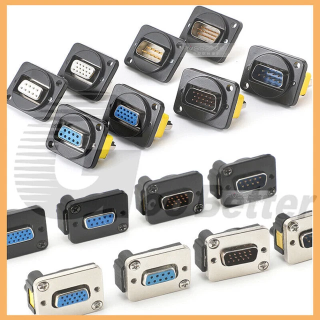 DB9 DB15 D-SUB Buchse 9 15 -Polig RS232 Seriell Lötanschluss DSUB Steckverbinder EUR 5,11 ...