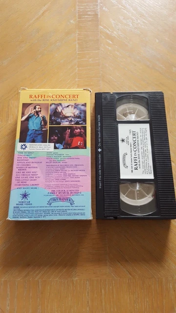 RAFFI IN CONCERT With The Rise And Shine Band VHS Tape 1988 Troubadour ...