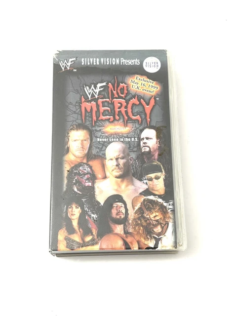 WWE NO MERCY 1999 Uk Wrestling Vhs Video Tape Wwf Vintage Damaged Cover ...