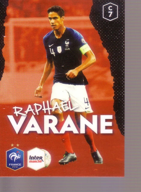 CARD PANINI AU Plus Pres Des Bleus Intermarche 2020 Raphael Varane ...
