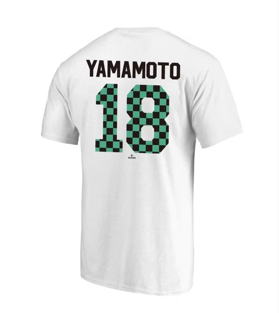 YOSHINOBU YAMAMOTO DEMON Slayer Kimetsu no Yaiba Dodgers Collaboratio T ...