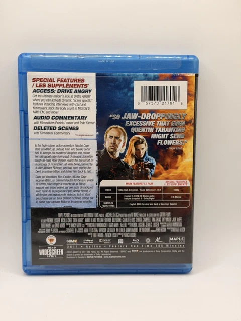 DRIVE ANGRY (BLU-RAY, 2011) Tested and Works £8.45 - PicClick UK