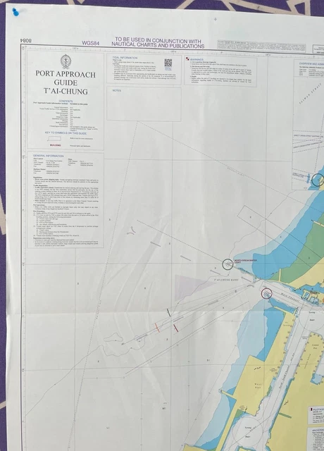 AMIRAUTÉ 8084 PORT Approach Guide T'Ai-Chung Carte Chart Maritime ...