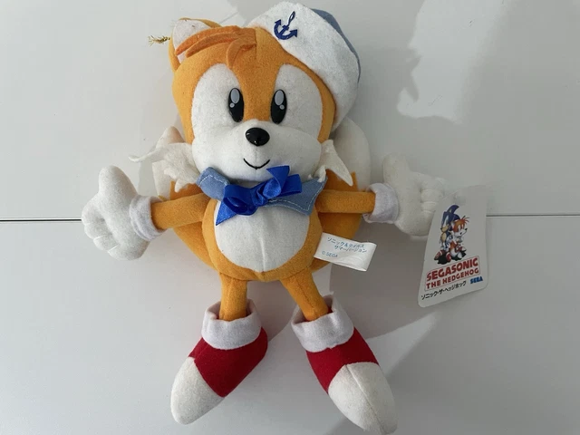 VINTAGE SONIC THE Hedgehog 6 Inch Sailor Tails Plush Soft Toy Sega 1994 ...