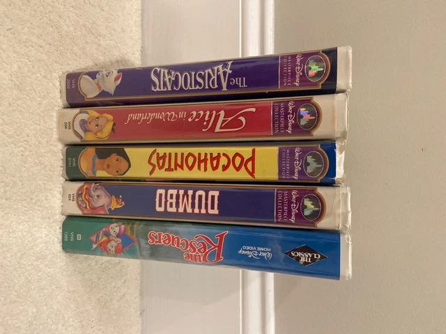 DISNEY VHS LOT masterpiece (Alice in wonderland, Pocahontas, dumbo ...