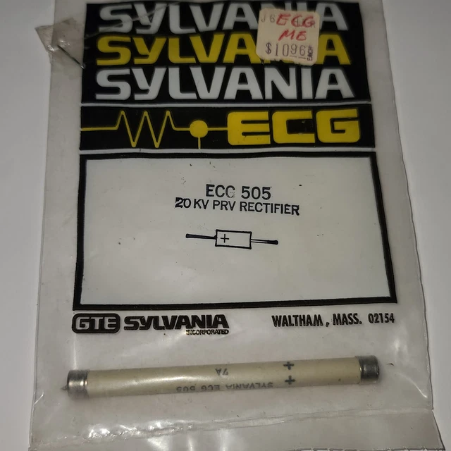 ECG505 ~ HIGH Voltage ~ PRV Rectifier 20KV ~ Replaces NTE505 ~ NOS $7. ...