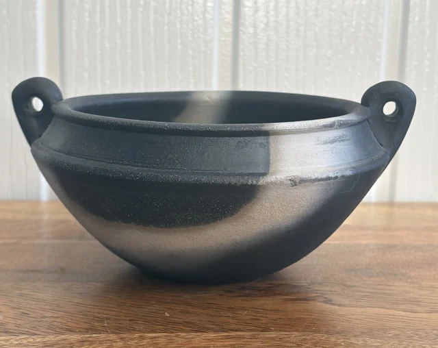 JOHN LEACH MUCHELNEY Studio Pottery Stoneware Black Mood Lugged Bowl ...