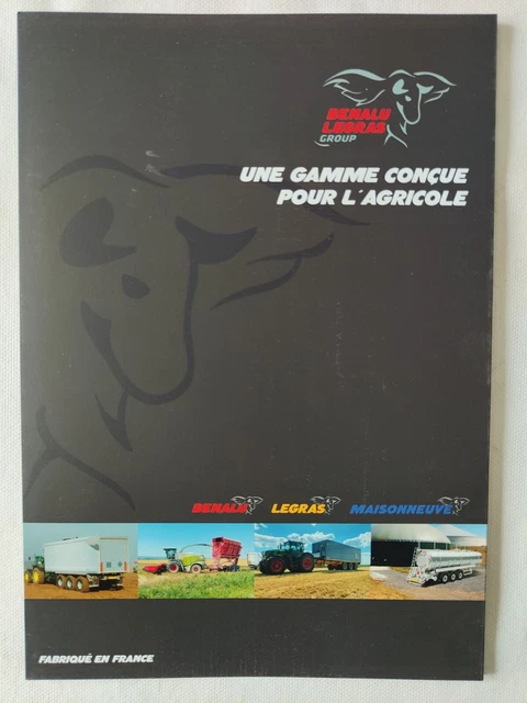 TRACTEUR GAMME DE Remorques Benalu Legras Prospectus Brochure EUR 5,00 - PicClick FR