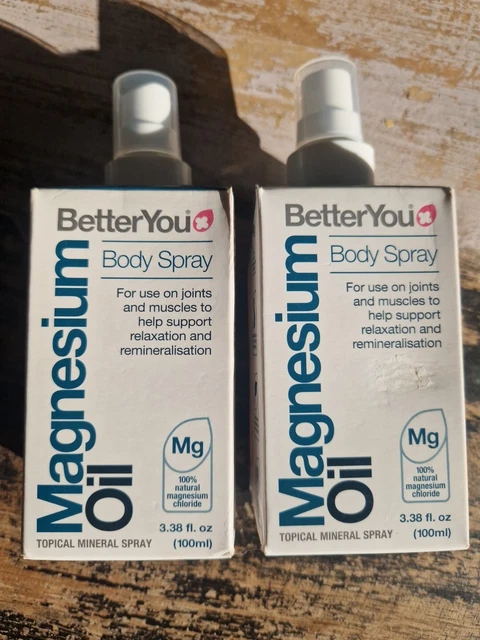 BETTER YOU MAGNESIUM Oil Spray X 2 £15.00 - PicClick UK