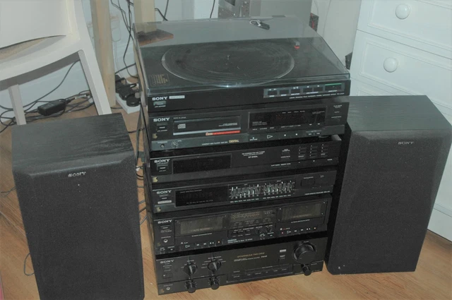 SONY HIFI SYSTEM complete with turntable £175.00 - PicClick UK