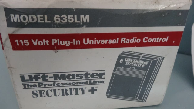 LIFTMASTER 635LM GENUINE Security+ Plug In External Receiver w/BOX ...
