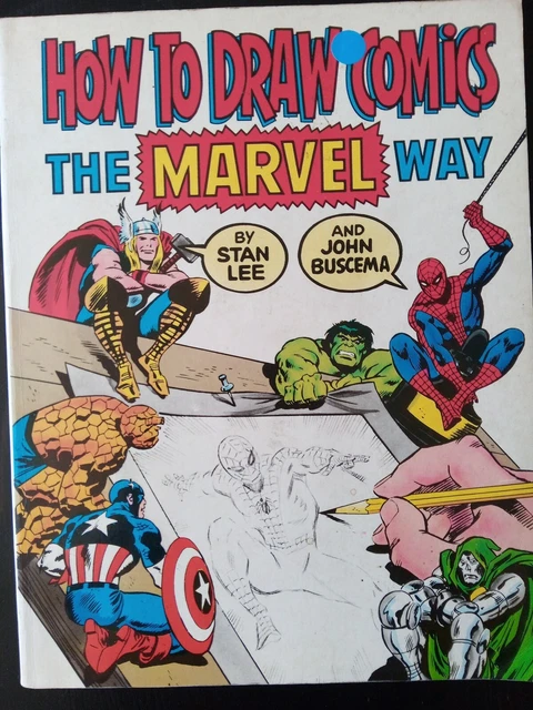 HOW TO DRAW Comics The Marvel Way Stan Lee John Buscema 1986 Titan ...