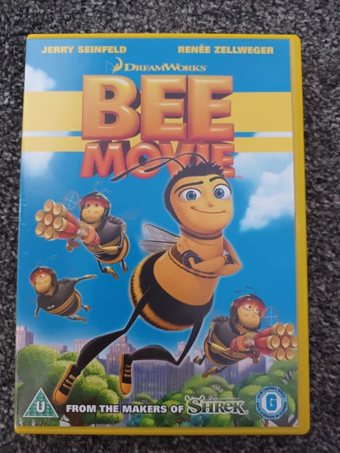 BEE MOVIE DVD (2008, Rated U) Starring Jerry Seinfeld, Renee Zellweger ...