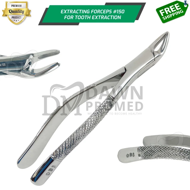 DENTAL UNIVERSAL EXTRACTING Forceps 150 for Upper Incisors Root Teeth ...