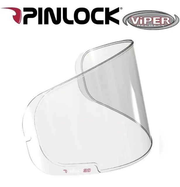 GENUINE VIPER ANTI-FOG Pinlock 30 Insert - Clear (Fits RSV-171, RS-V95 ...