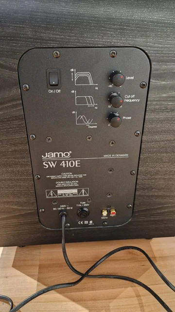 JAMO SW 410E Home Cinema Subwoofer 230V 50/60Hz - 50W Schwarz Top ...