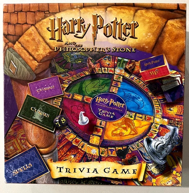 HARRY POTTER & The Sorcerers Stone Trivia Board Game - Mattel 2000 As ...