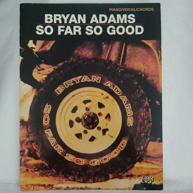 BRYAN ADAMS SO Far So Good Music Songbook Piano/vocal/ Chords Vintage ...