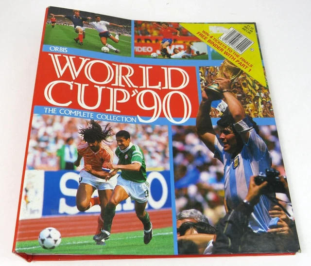 ORBIS WORLD CUP '90 The Complete Collection Sticker Album Incomplete £ ...